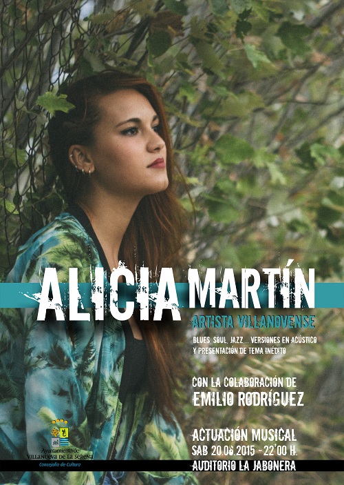 Actuación Musical Alicia Martín - Ayuntamiento de Villanueva de la Serena