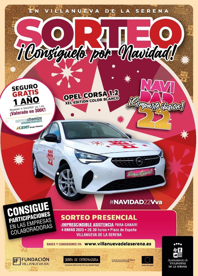Sorteo coche !Consíguelo por Navidad! - Ayuntamiento de Villanueva de ...